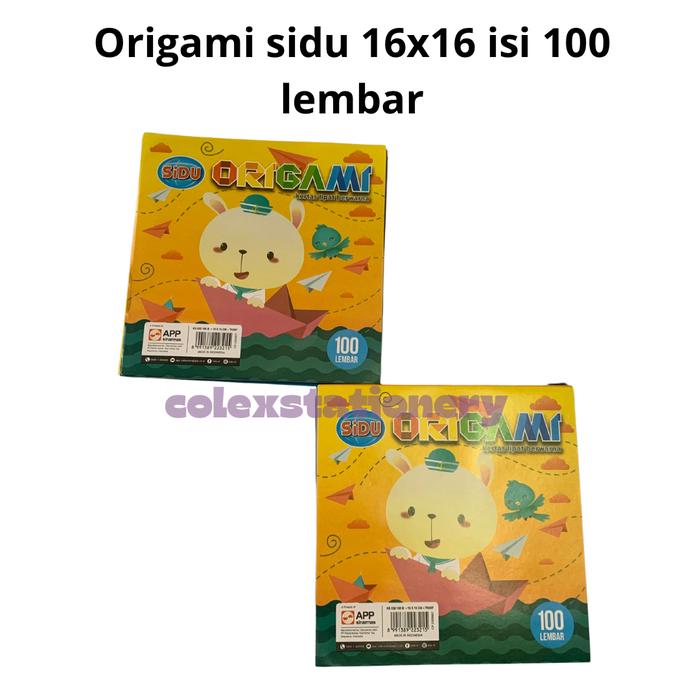 Jual Kertas Lipat Glossy Warna / Origami Kilat Ukuran Besar 16x16 Satu ...