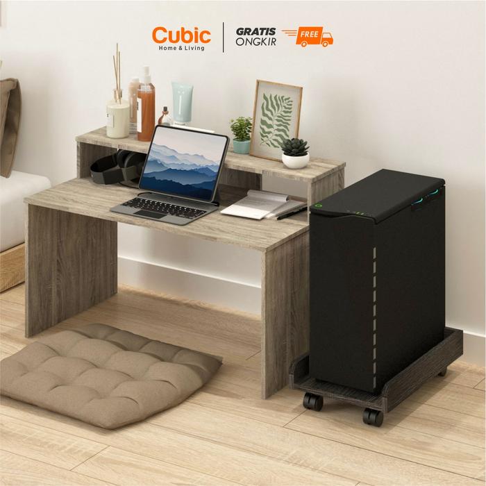 Promo Cubic Meja Komputer Rumah / Meja Kerja Lesehan Minimalis / YAGI ...