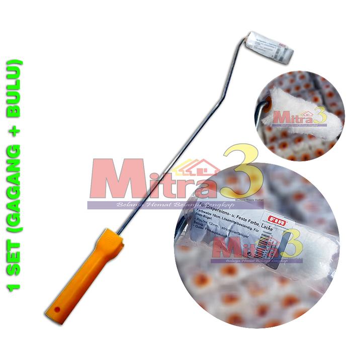 Jual [LENGKAP] Kuas Roll FIA 4" + Gagang ORIGINAL / Kwas Rol Kapal ...