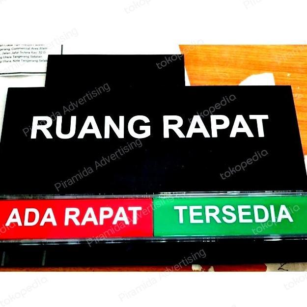 Jual Akrilik sign nama board gambar papan meeting room ruang meeting ...
