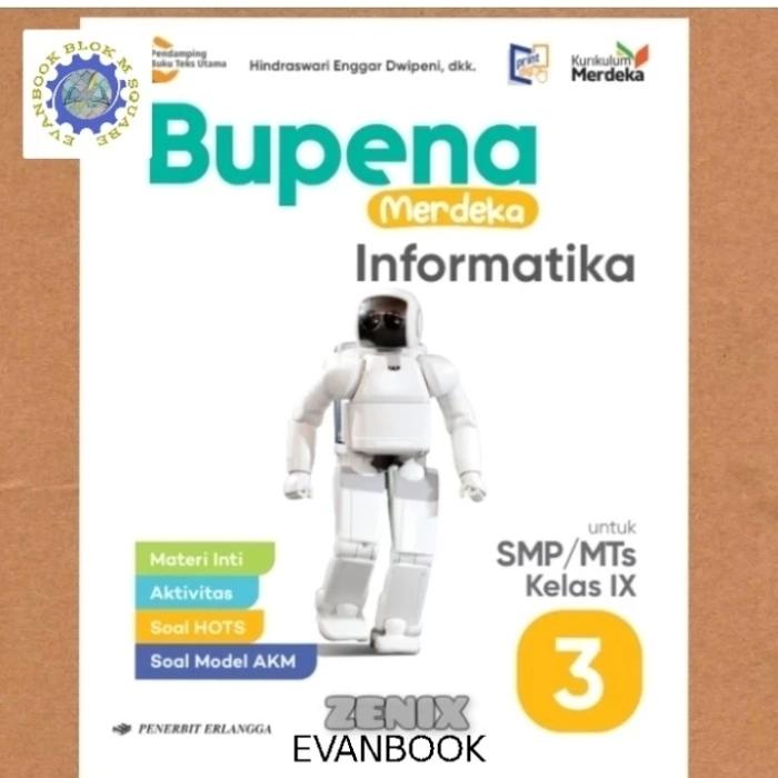 Jual BUKU BUPENA INFORMATIKA KELAS 3 IX 9 SMP MTs KURIKULUM MERDEKA ...