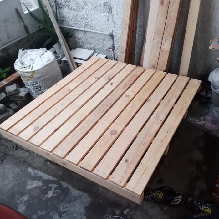 Promo Divan Pallet 120x200x9 Alas Kasur Kayu Palet Jati Belanda Dipan ...