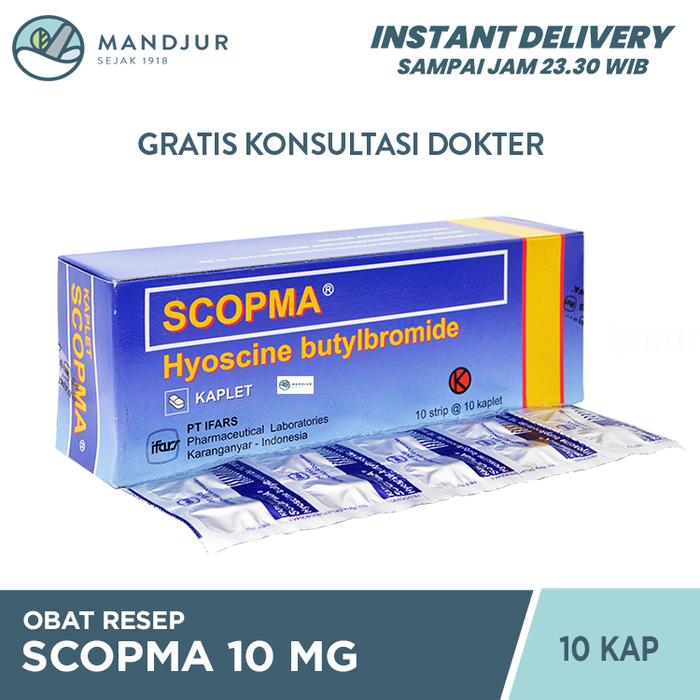 Jual Scopma 10 Mg 10 Kaplet / Hyoscine / Kram Perut - Jakarta Pusat ...