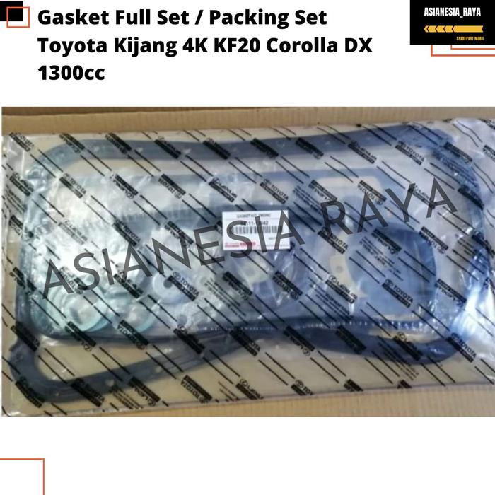 Jual Gasket Full Set / Packing Set Toyota Kijang 4K KF20 Corolla DX ...