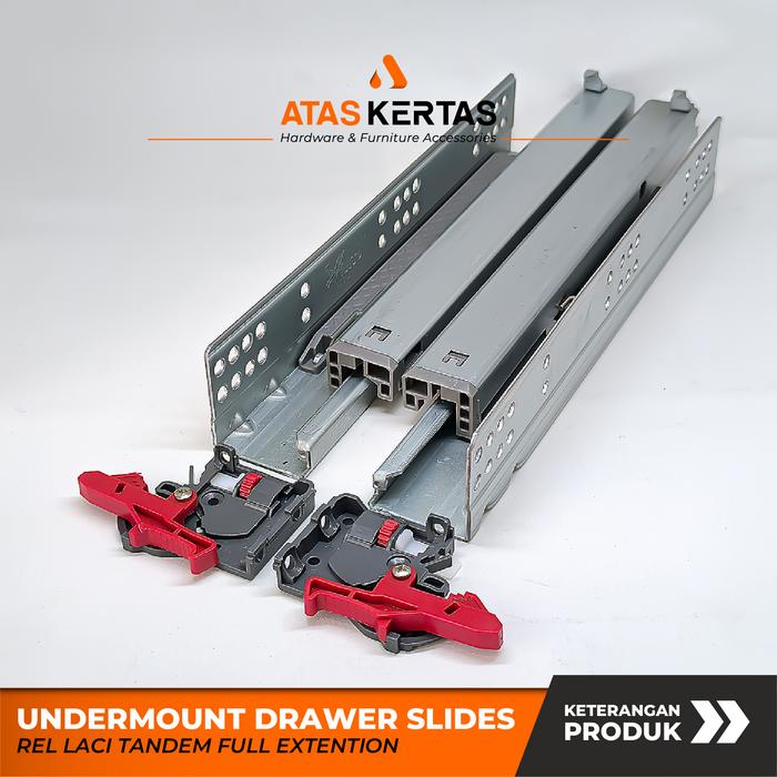 Jual rel tandem slow motion full extension rel laci tanam slowmotion ...