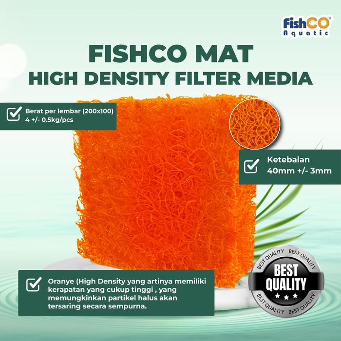 Promo FishCO Mat Hi-Density Media Filter/Biru/japmat Kolam 50x20 ...