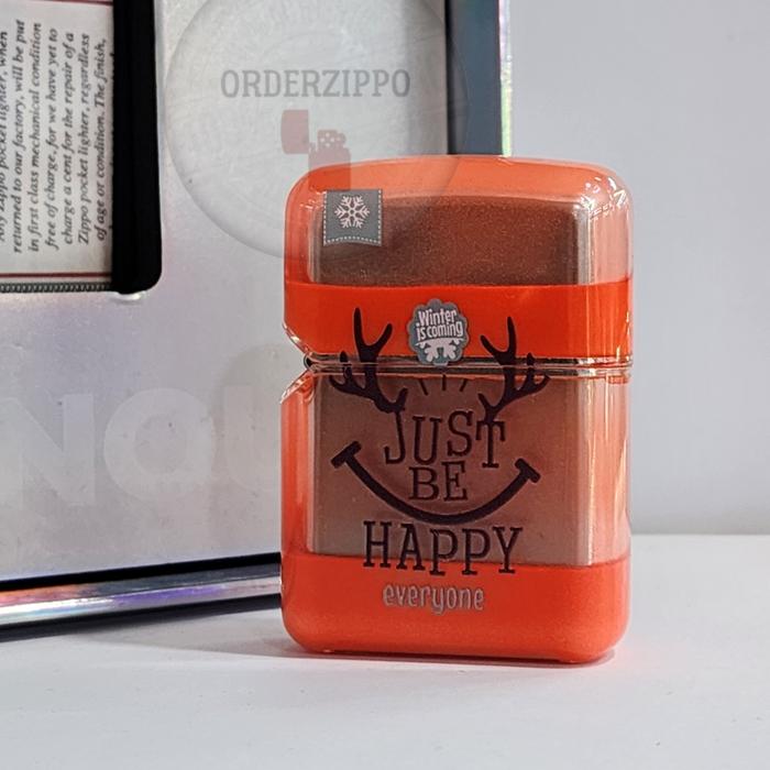 Jual Zippo Original Luminous Sand Glow In The Dark Orange Winter 2023 ...