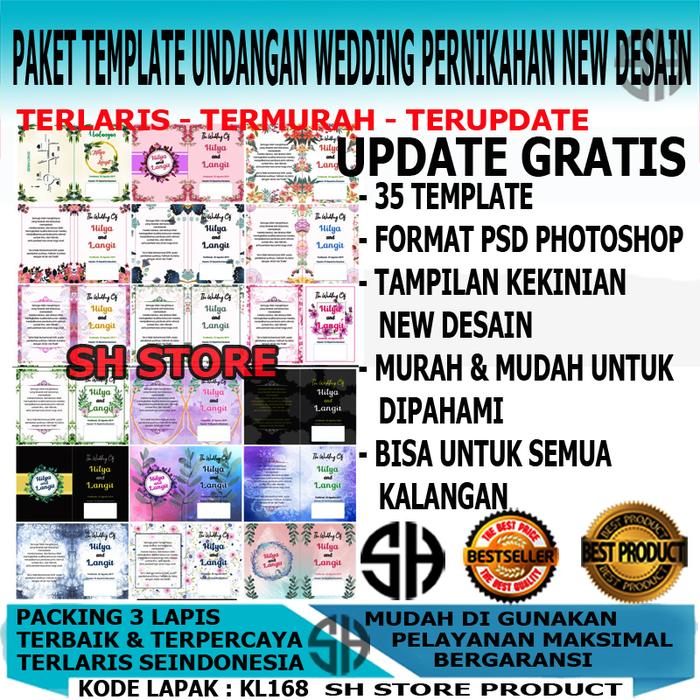 Jual 35 TEMPLATE UNDANGAN CUSTOM PERNIKAHAN PSD TERKINI - Kota Bekasi ...