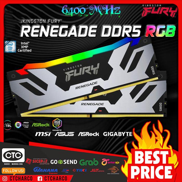 Promo RAM Kingston Fury Renegade RGB DDR5 32GB (2x16GB) 6400MHz - Longdimm Cicil 0% 3x - Jakarta ...