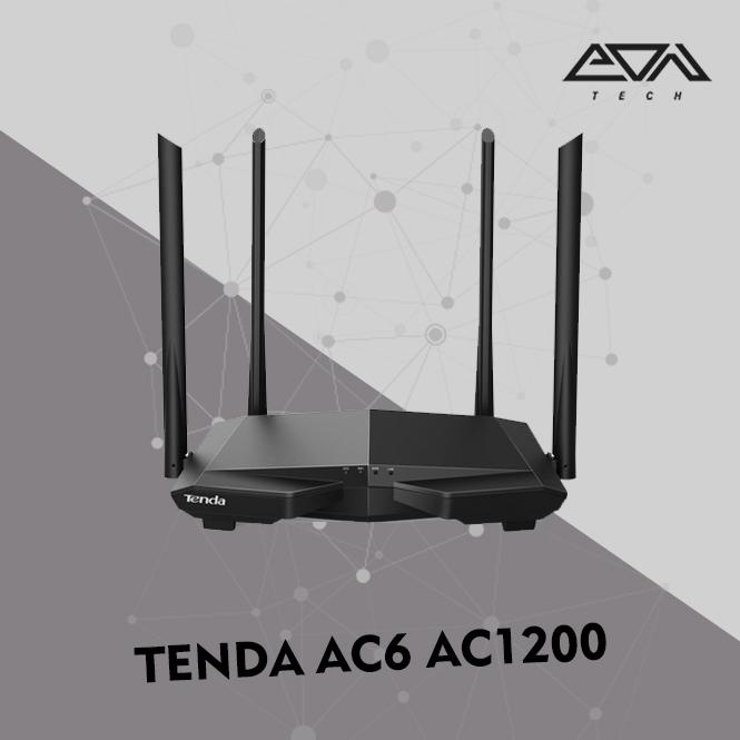 Jual Tenda AC6 AC1200 Wireless Smart Dual-Band WiFi Router - Kota Medan - EON Tech | Tokopedia