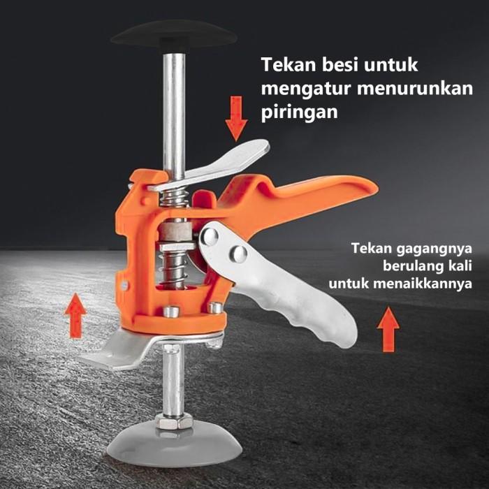 Jual DONGKRAK GENGGAM alat penahan ukur timbang dinding keramik Lifting ...