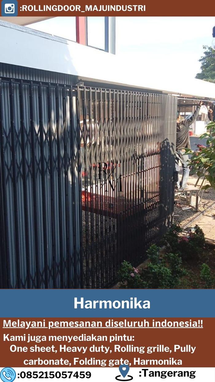 Jual Pintu harmonika untuk ruko,toko,garasi rumah, pintu plat besi ...