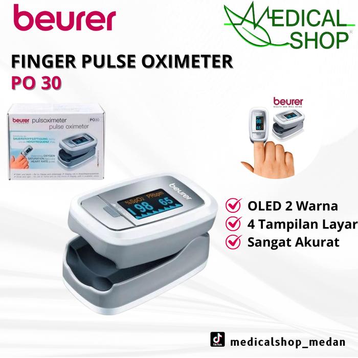 Jual Finger Pulse Oximeter PO 30 BEURER l Alat Ukur Saturasi Oksigen ...