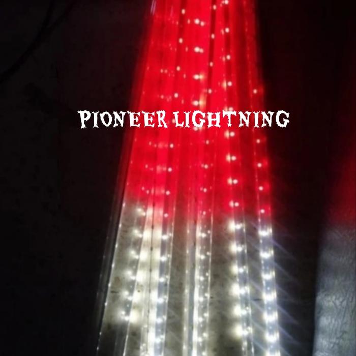 Jual LED meteor 10 batang merah putih lampu meteor merah putih lampu ...