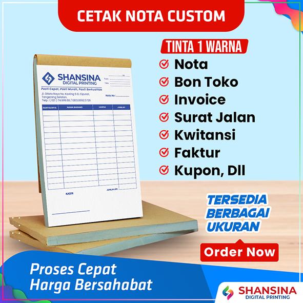 Jual Cetak Nota / Kwitansi Custom / Nota NCR / Nota 2 Ply / Nota 3 Ply ...