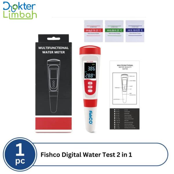 Jual Fishco Alat Ukur Kualitas Air Water Test 4 in 1 TDS, Ph, Ec ...