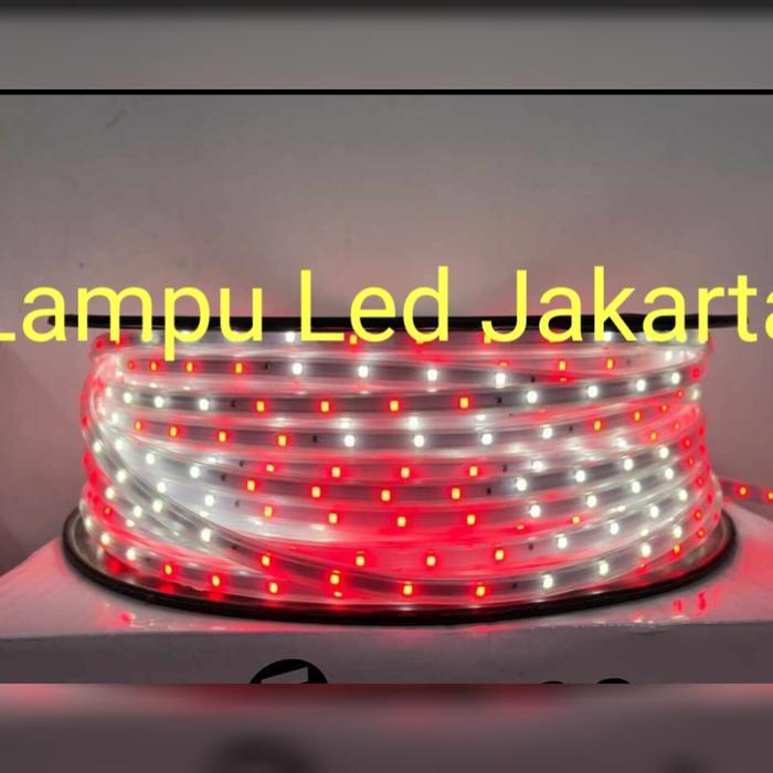 Jual lampu led selang outdoor 100m merah putih. lampu selang merah ...