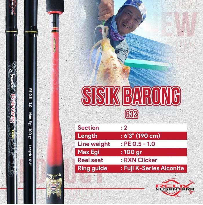 Jual Rod SPINNING RELIX NUSANTARA SISIK BARONG 632 / 190cm (Line Test ...