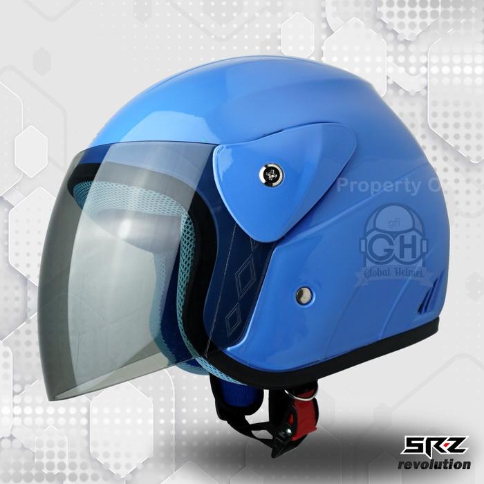 Jual HELM EVOLUTION POLOS HALF FACE MODEL GM EVO - ROYAL BLUE - Kota ...