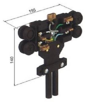 Jual Current Collector 52JD-7/40 Enclose Busbar 7Pole 40Ampere Power ...