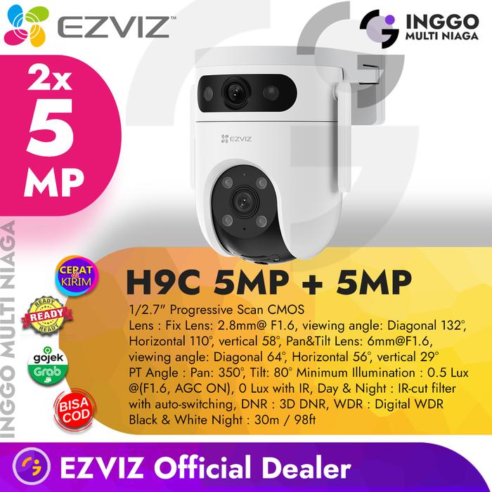 Jual Ezviz H9c Dual-Lens 3K (5MP+5MP) Smart Home Wifi Pan Tilt IP ...
