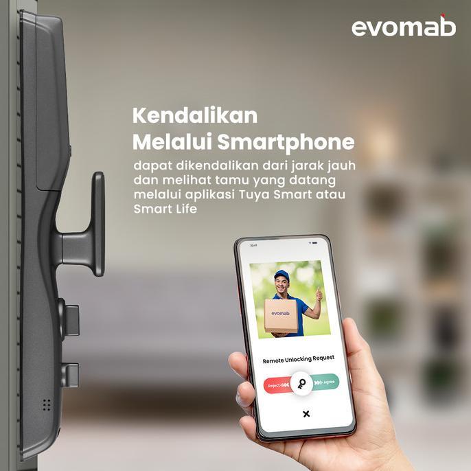 Promo evomab Smart Door Lock Pintu Digital Kamera Face Recognition EDLK ...