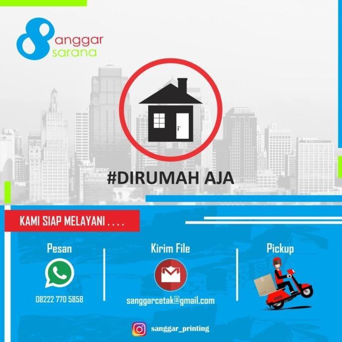 Jual ready spanduk/ BANNER HIMBAUAN CORONA COVID 19 Ukuran 3x2 m murah ...