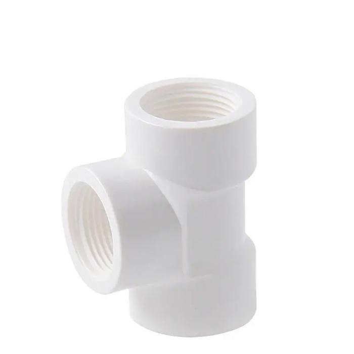 Jual Female Tee Double PVC 1/2 inch Tee Drat Dalam Double uPVC 1/2" TDD ...