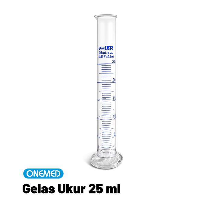Jual ONEMED Gelas Ukur Kaca Laboratorium - Graduated Cylinder 10 25 50 ...