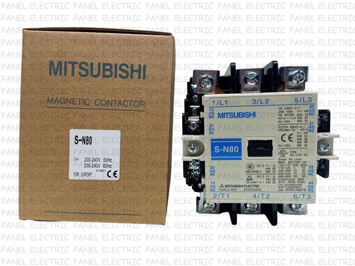 Jual MAGNETIC CONTACTOR MITSUBISHI SN-80 SN 80 110V/220V/380V KONTAKTOR ...