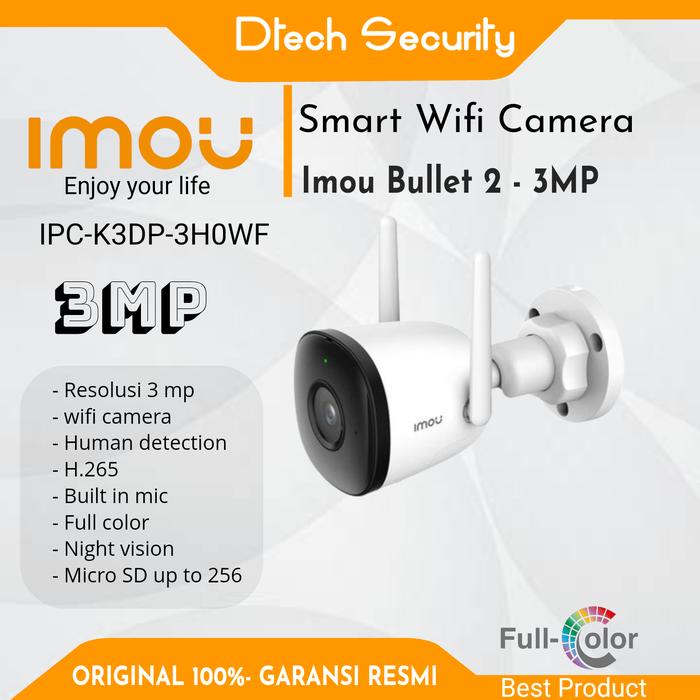 Jual IMOU BULLET 2E - 3MP SMART WIFI CAMERA FULL COLOR + AUDIO - IMOU ...