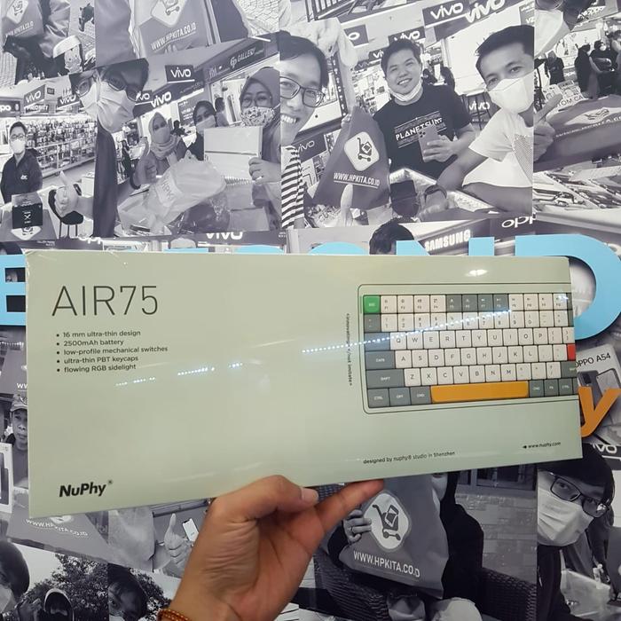 Jual NuPhy Air75 Wireless Mechanical Keyboard (Red Switch, ANSI Layout ...