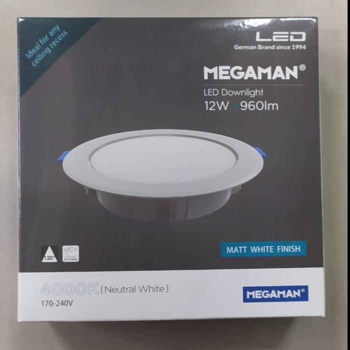 Jual MEGAMAN Lampu LED Downlight Plafon Panel Inbow Bulat 12w ...