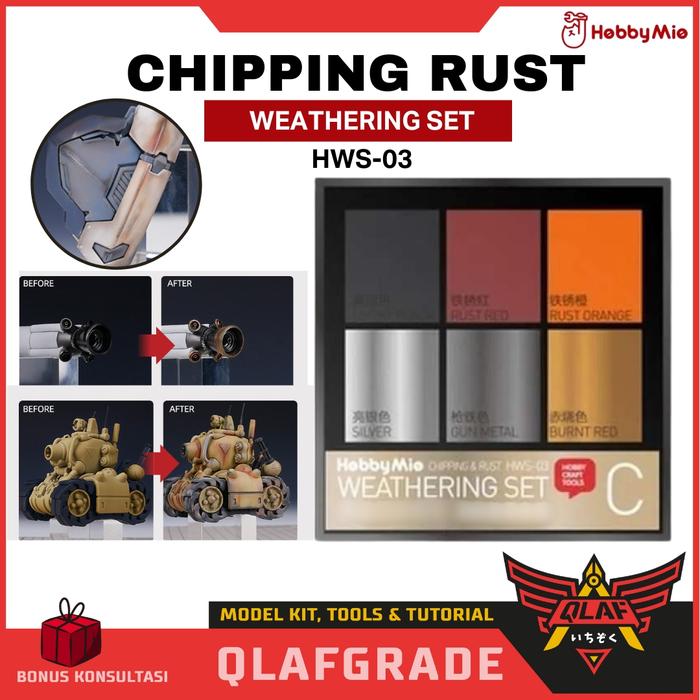 Jual Weathering PASTEL Hobby mio - skin dust chipping brush cleaning ...