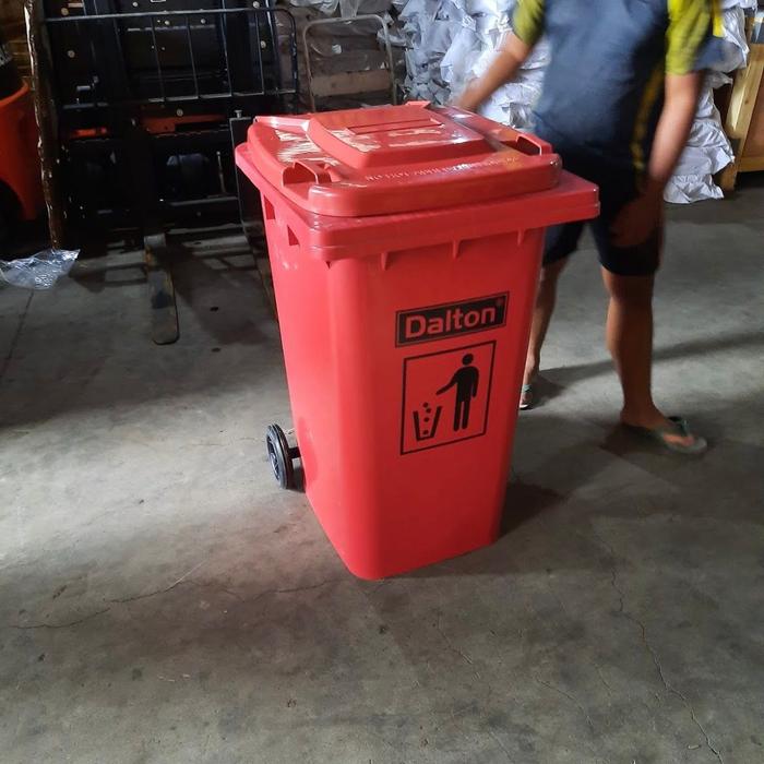 Jual Tempat sampah 120 liter DALTON Trash bin outdoor 120 liter Dustbin roda PLASTIK HDPE ...