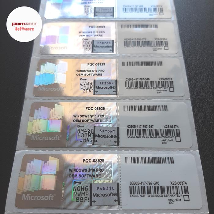 Jual COA WINDOWS 10 PRO 64 BIT OEM ORIGINAL - Jakarta Pusat - Point ...