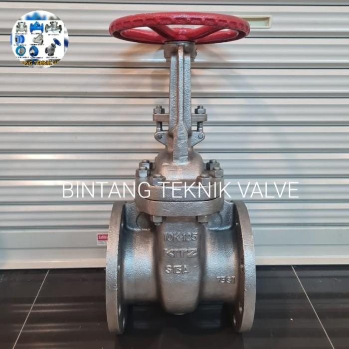 Jual GATE VALVE KITZ STAINLESS 3/4" INCH DN20 JIS 10K SS304 STAINLESS STEEL 304 AS NAIK JIS 10K ...