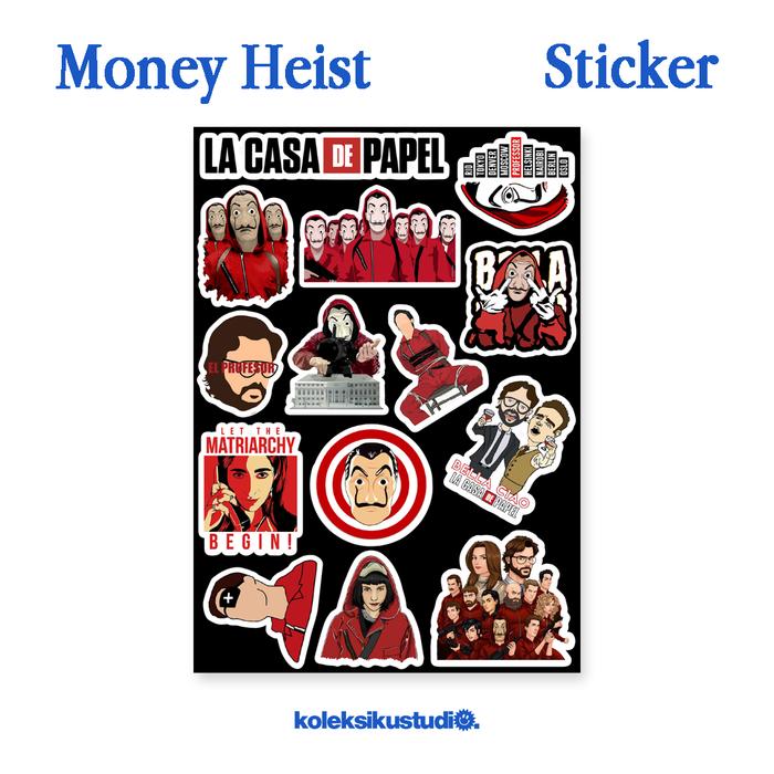 Promo MONEY HEIST LACASA DE PAPEL STICKER SET STIKER AESTHETIC STIKER ...