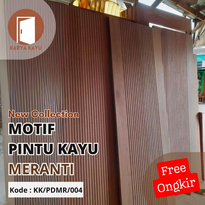 Jual Full Paket Lengkap Pintu Kayu Full Geblekan MERANTI Pintu Kayu dan ...
