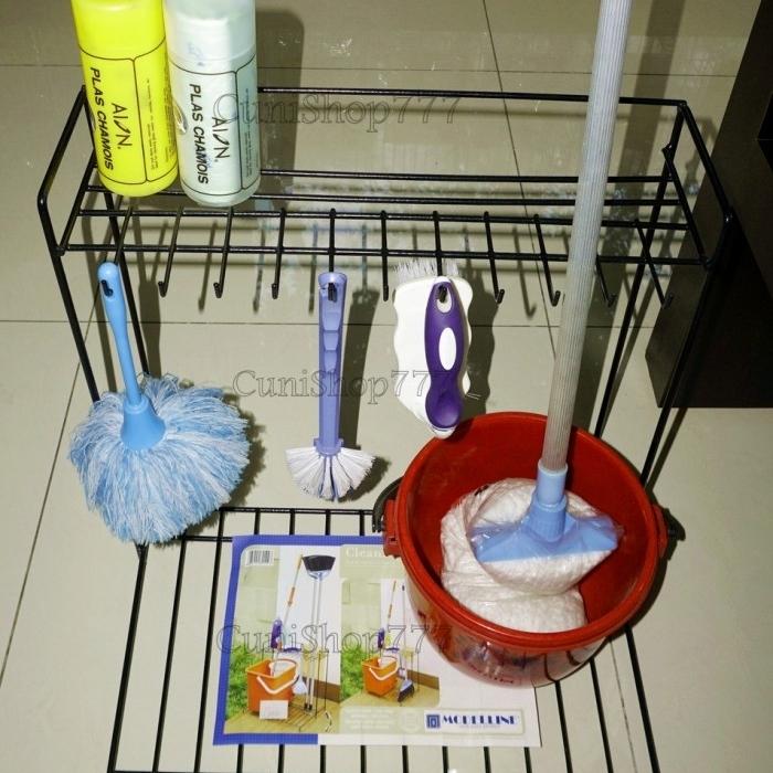 Jual Rak Modelline Cleaning Rak CR01 tempat sapu pel sikat gantung ...