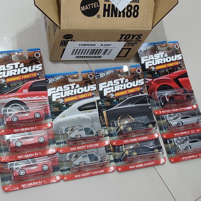 Jual Hot Wheels Fast and Furious Dominic Toretto 1 dus 10pcs lykan ...