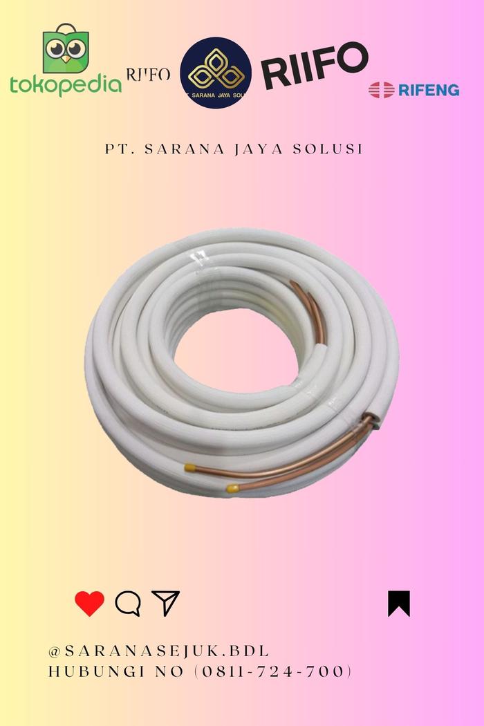 Jual Rifeng AC Pipe Set Include Insulasi (Meter) - 3/8-5/8 - Kota ...