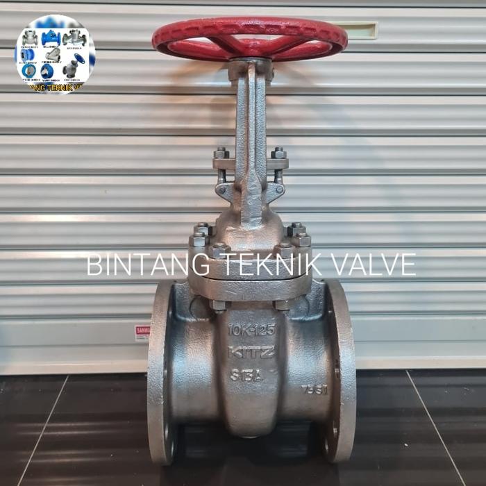 Jual GATE VALVE KITZ STAINLESS 1/2" INCH DN15 JIS 10K SS304 STAINLESS ...