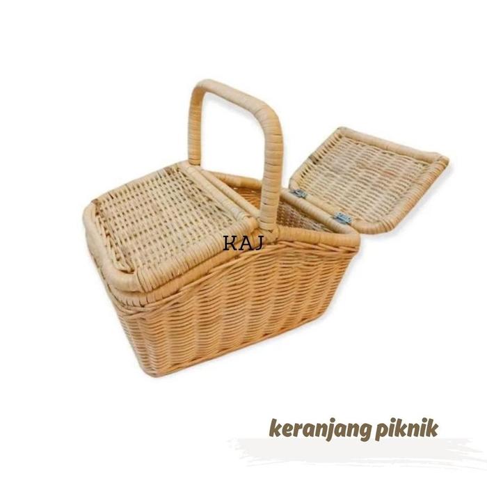 Jual Keranjang Roti / Keranjang Rotan Picnic Basket Rattan - ROTAN ...