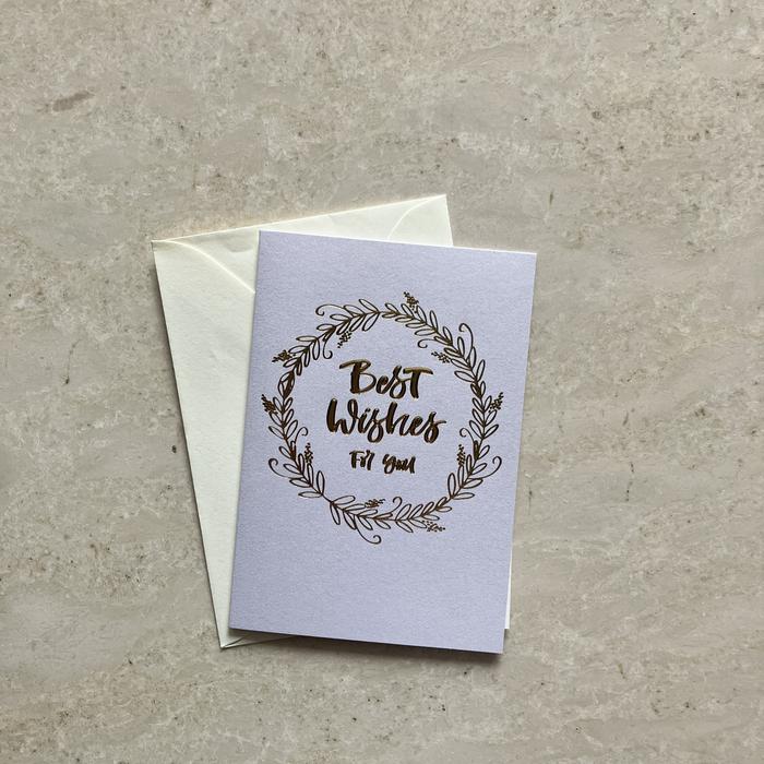 Jual Best wishes card / best wishes for you card / kartu ucapan best ...