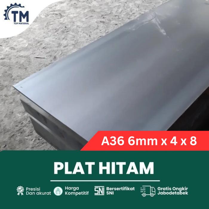 Jual Plat Besi Hitam/Ezer/Eser A36 Tebal 6mm x 4 x 8 ft (1200 x 2400) KS POSCO SNI Sertifikat ...