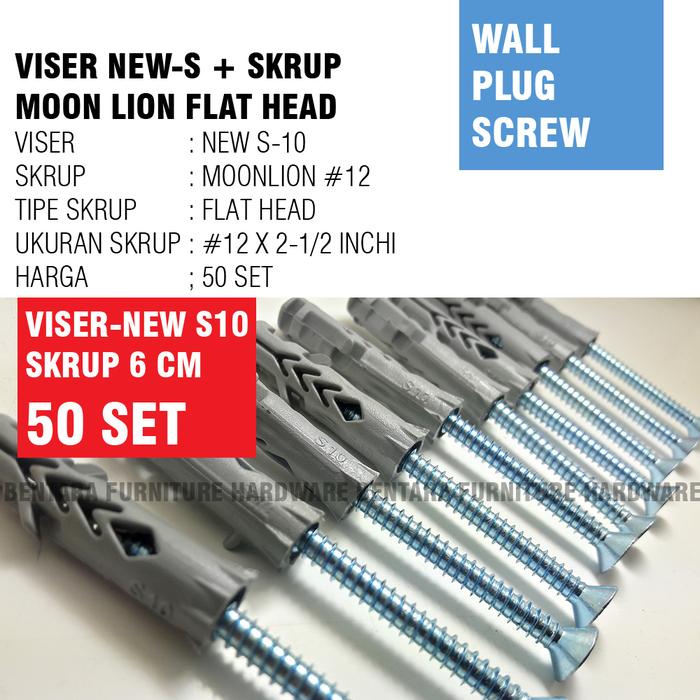 Jual Viser S10 (Nylon) (1Box = 100pcs) - VISER+SKRUP(50) - Kab ...