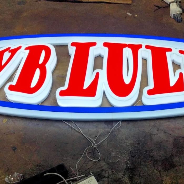 Jual Huruf Timbul Akrilik LED Acrylic LED Letterbox Lettersign Signage ...