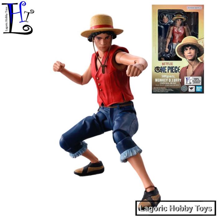 Jual SHF Monkey D. Luffy [One Piece Netflix] Bandai Mainan Figure ...