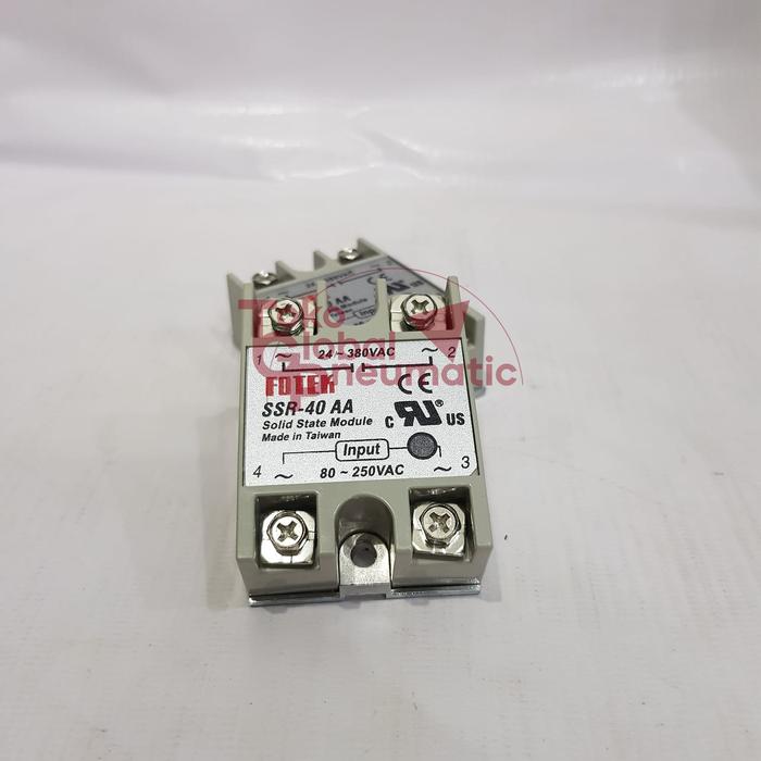 Jual Fotek SSR 40AA SSR-40AA Solid State Relay AC to AC input 80-240v - Kota Tangerang ...